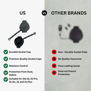 Charging Socket Cap to Protect Charging Point: ola electric scooter