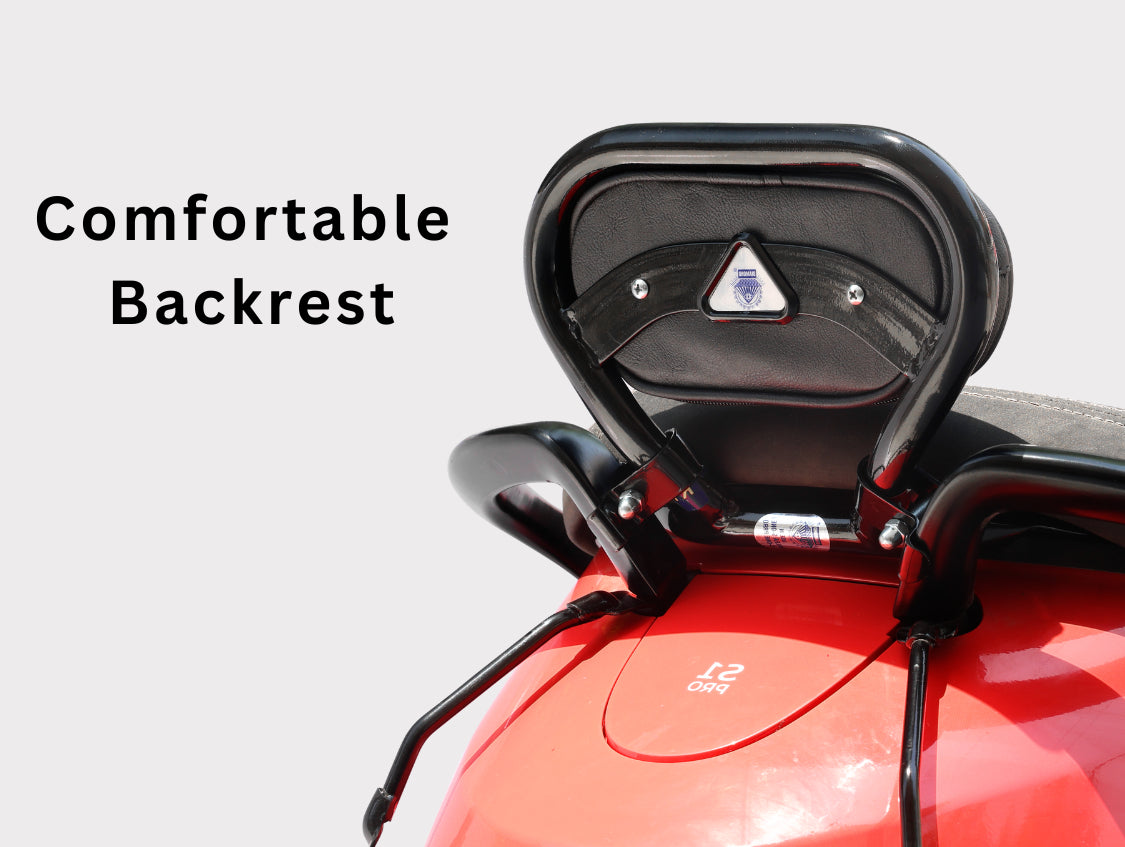 Ola S1 accessories with Foldable Footrest – Buddy Step and Backrest ...